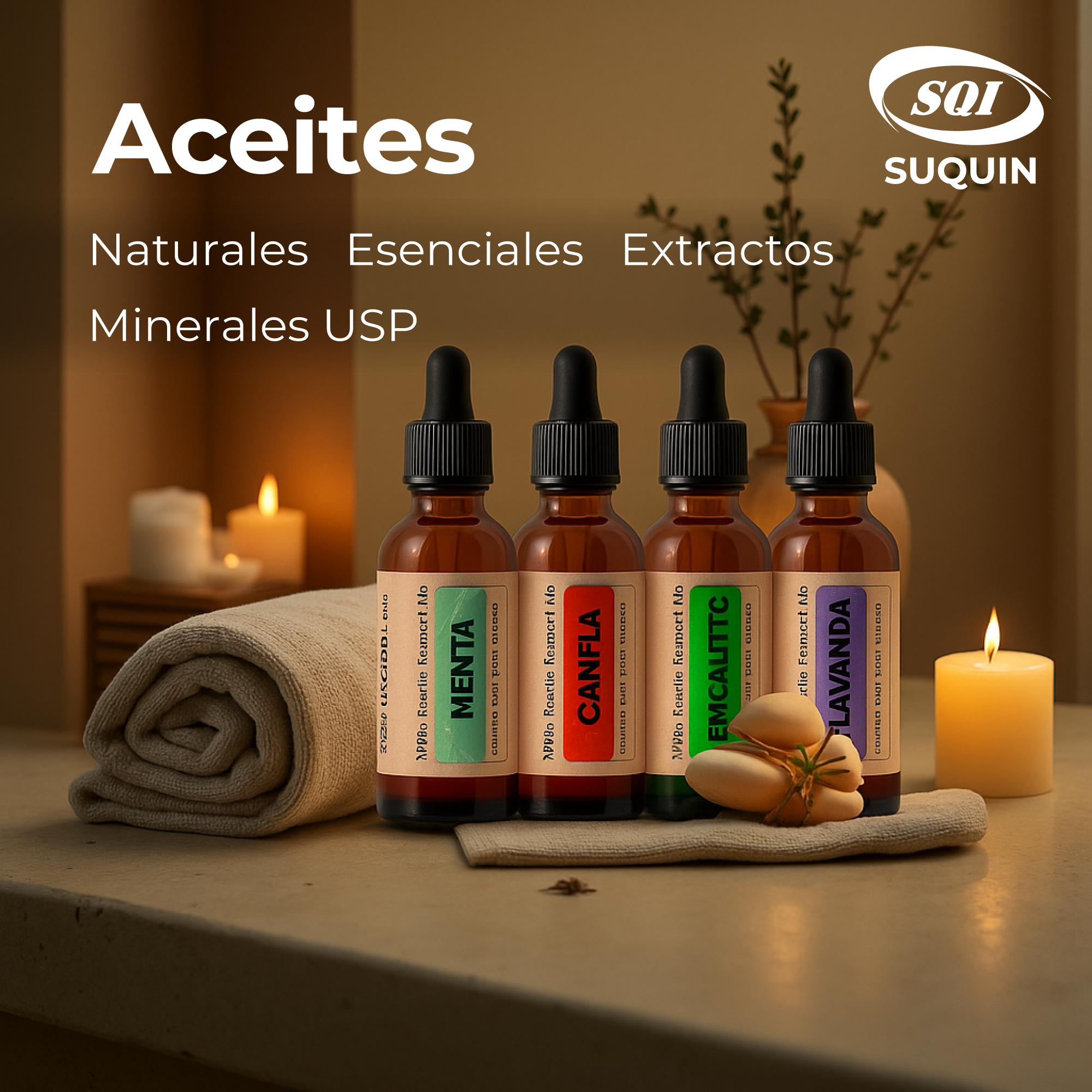 Aceites Naturales, Esenciales, Extractos y Minerales USP – Suquin sas